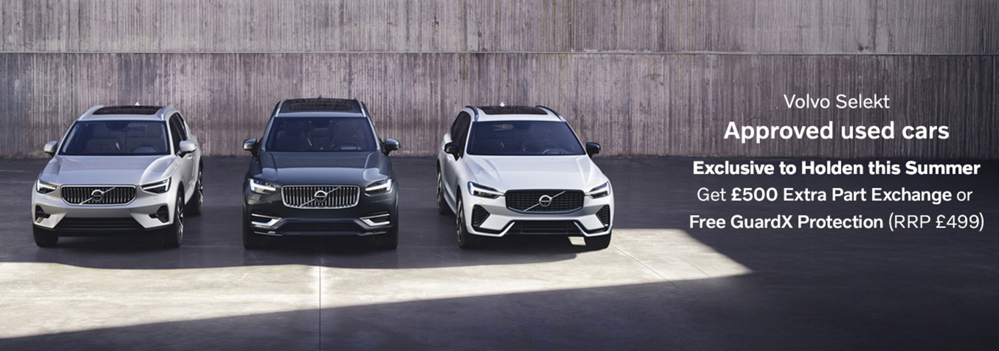 Volvo Selekt Approved Used Cars - Exclusive Offer Page | Holden Group